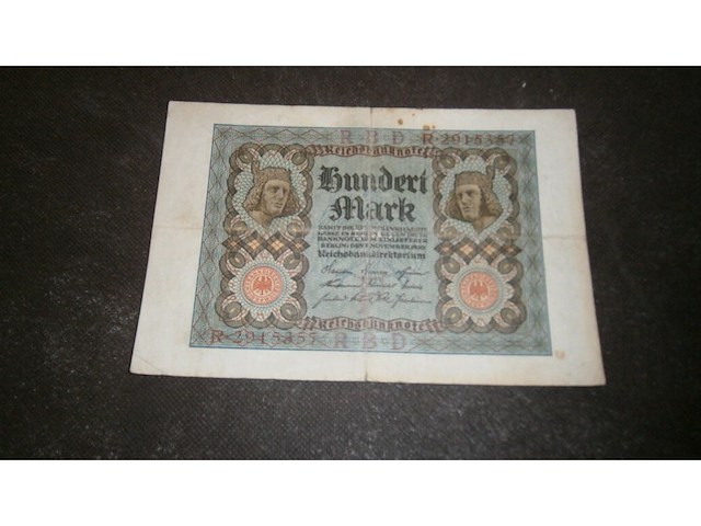 GERMANY 100 MARK 1920