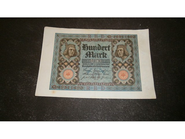 GERMANY 100 MARK 1920 ( 3 )