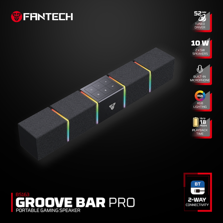 Bluetooth zvucnik Fantech GROOVE BAR PRO BS 163 crni