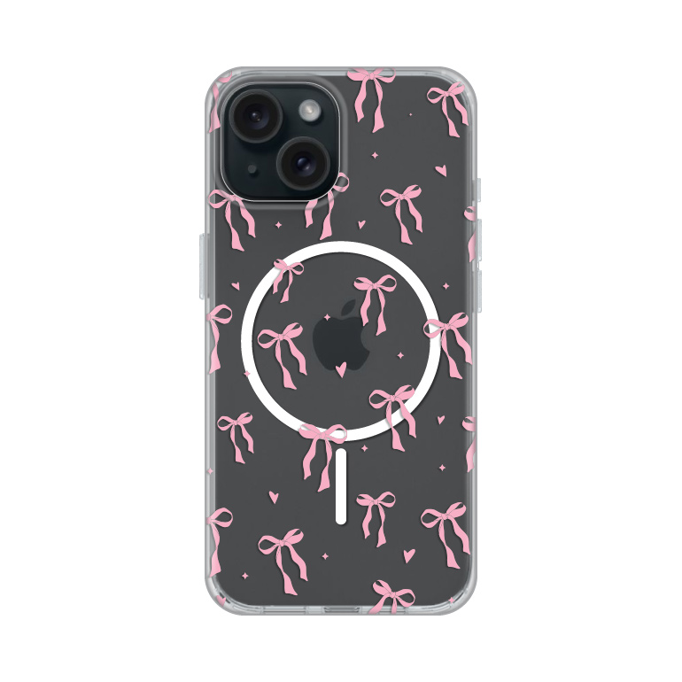 Futrola print Magsafe za iPhone 15 Cute Bows