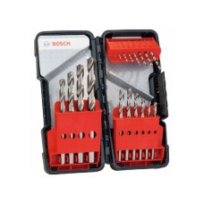 BOSCH 18-delni Toughbox set burgija za metal HSS-G, DIN 338, 135° 2607019578