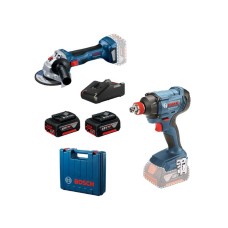 BOSCH plavi alat Akumulatorski set GDX 180-Li + GWS 180-Li, 18V, 2x4,0 Ah, 0615990N1U
