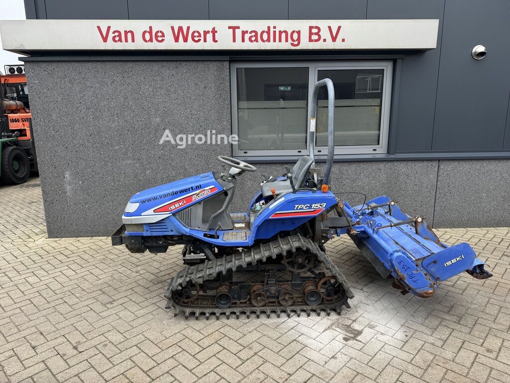 Iseki TPC 15 Rups trekker mini tractor met grondfrees mini traktor
