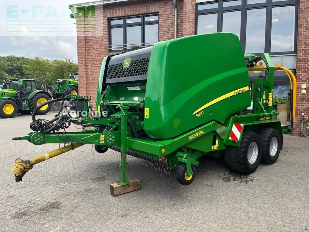 John Deere 960 inkl. göweil wickeltisch balirka za četvrtaste bale