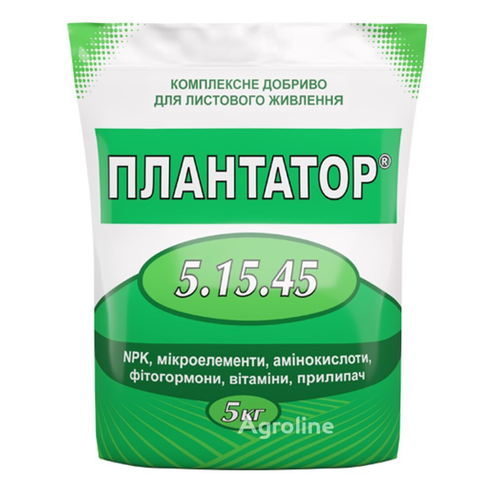 Mineralno ђubrivo Plantator 5.15.45, NPK, elementi u tragovima, aminokiseline, fitohormoni, vitamini, lepilo