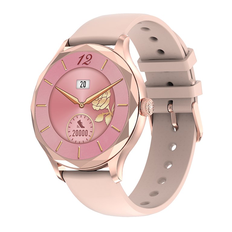 Smart Watch DT Diamond zlatni (roze silikonska narukvica) (MS)