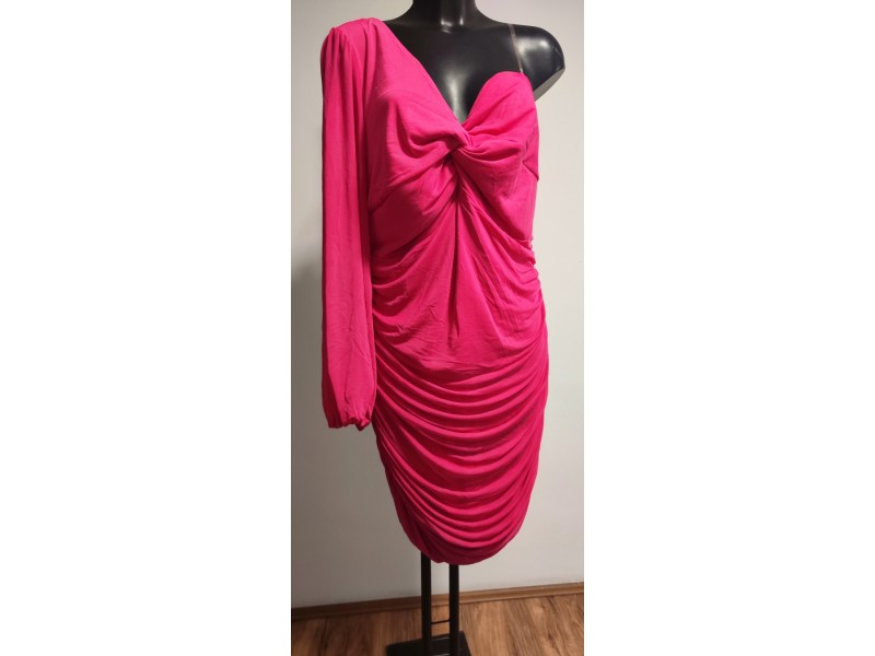 Pink svecana efektivna haljina XL-XXL