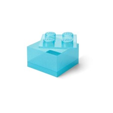 LEGO LEGO kutija za odlaganje sa poklopcem (4): Svetlucavo svetlo plava