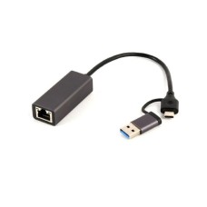 GEMBIRD A-USB3AC-LAN-01 USB 3.1 + type-C Gigabit network adapter, space grey (Alt: A-CMU3-LAN-05)
