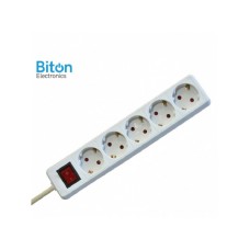 Biton Electronics Prenosna priključnica 5 / 3 met prekidač PP/J 3X1.5mm (ET10123)