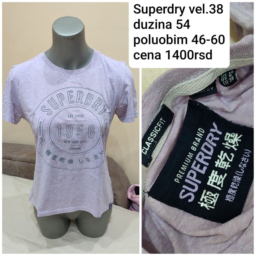 Superdry ženska majica kratkih rukava - Model: Classic Fit -