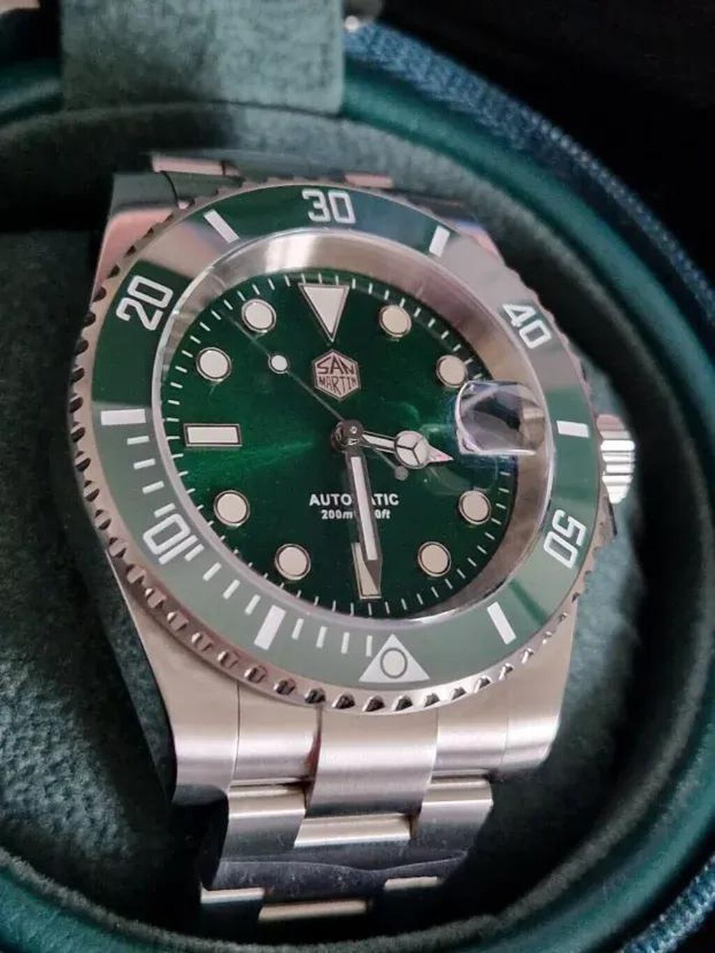 San Martin Sub Diver SN017 -Zelena- Rolex Submariner Potpuno nov