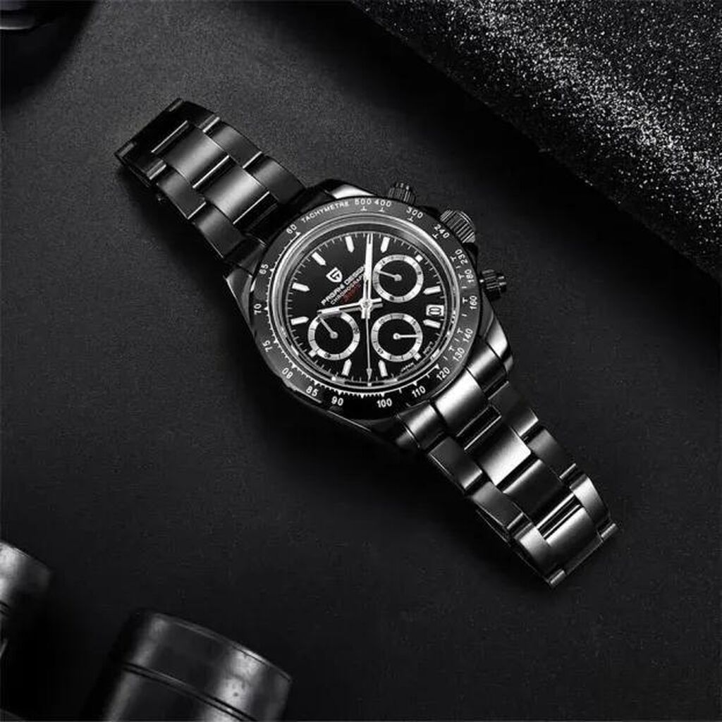 PAGANI DESIGN PD-1644 Sport - 40mm -Black/Crni-Rolex Daytona Potpuno