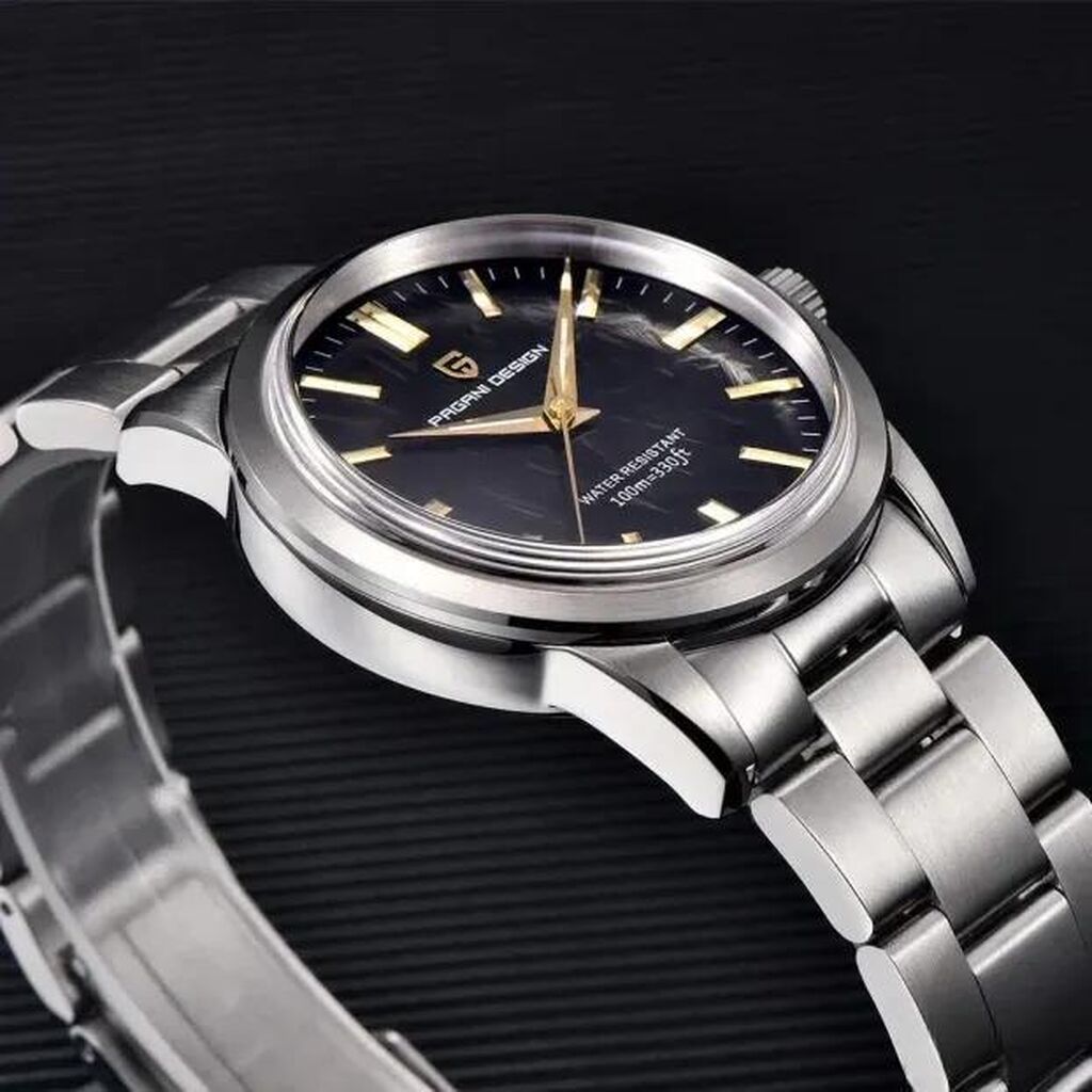 PAGANI DESIGN PD-1734 sat -Black / Crna- Grand Seiko Homage Potpuno