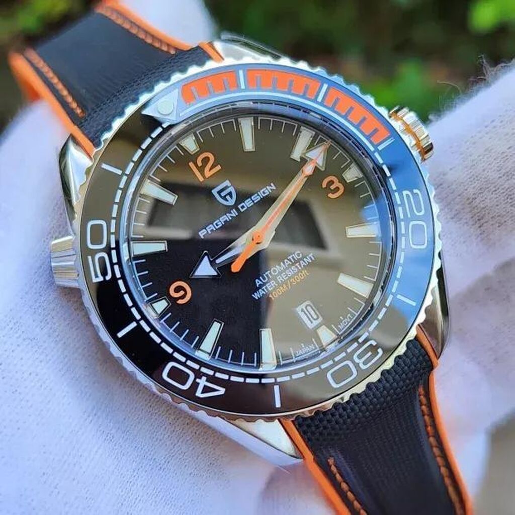 Pagani Design PD-1679 -Crna-Omega Seamaster Planet Ocean Potpuno nov