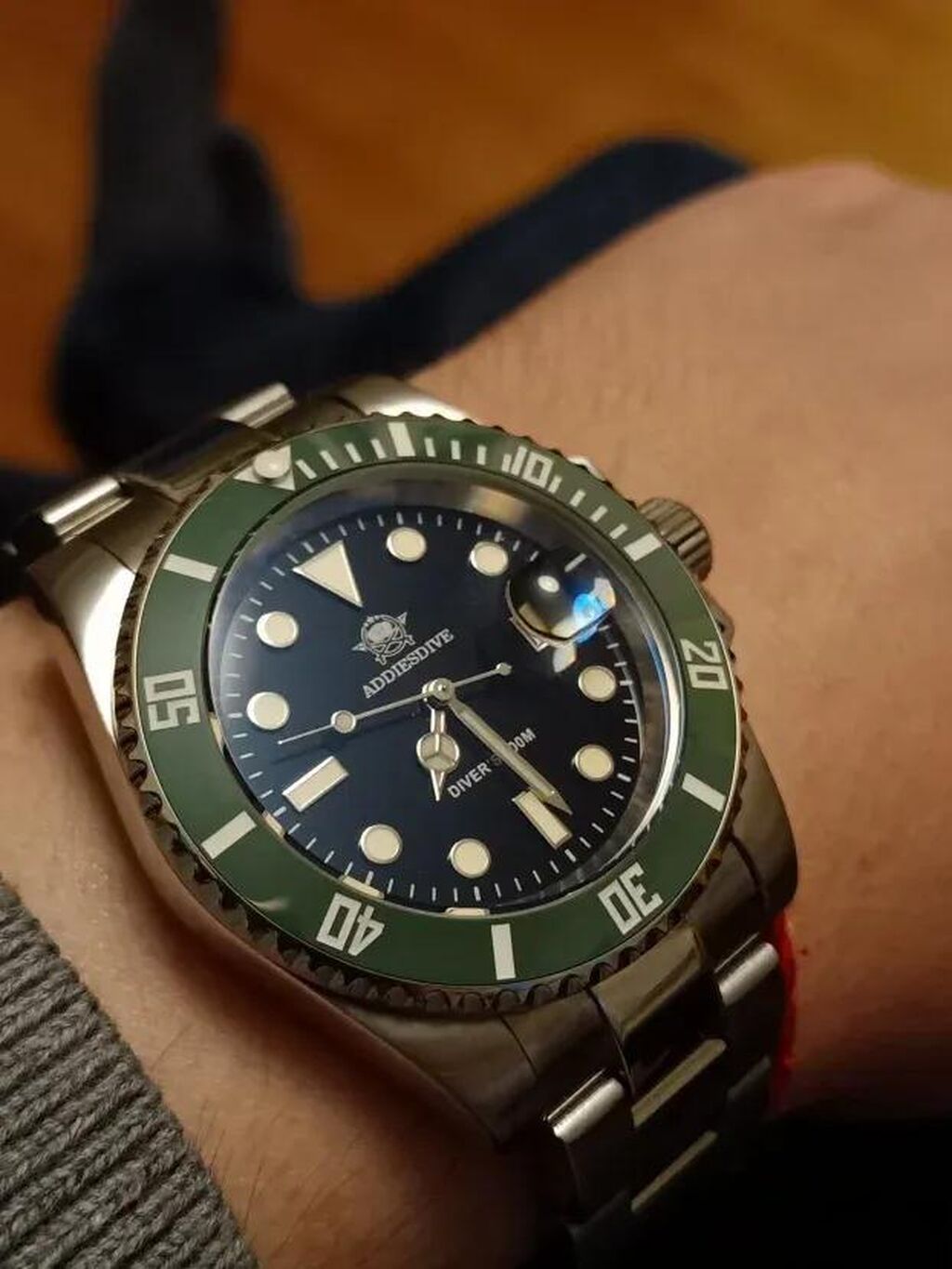 ADDIESDIVE MY-H3 - 41mm - Zeleno/Crna - Rolex Submariner Potpuno nov