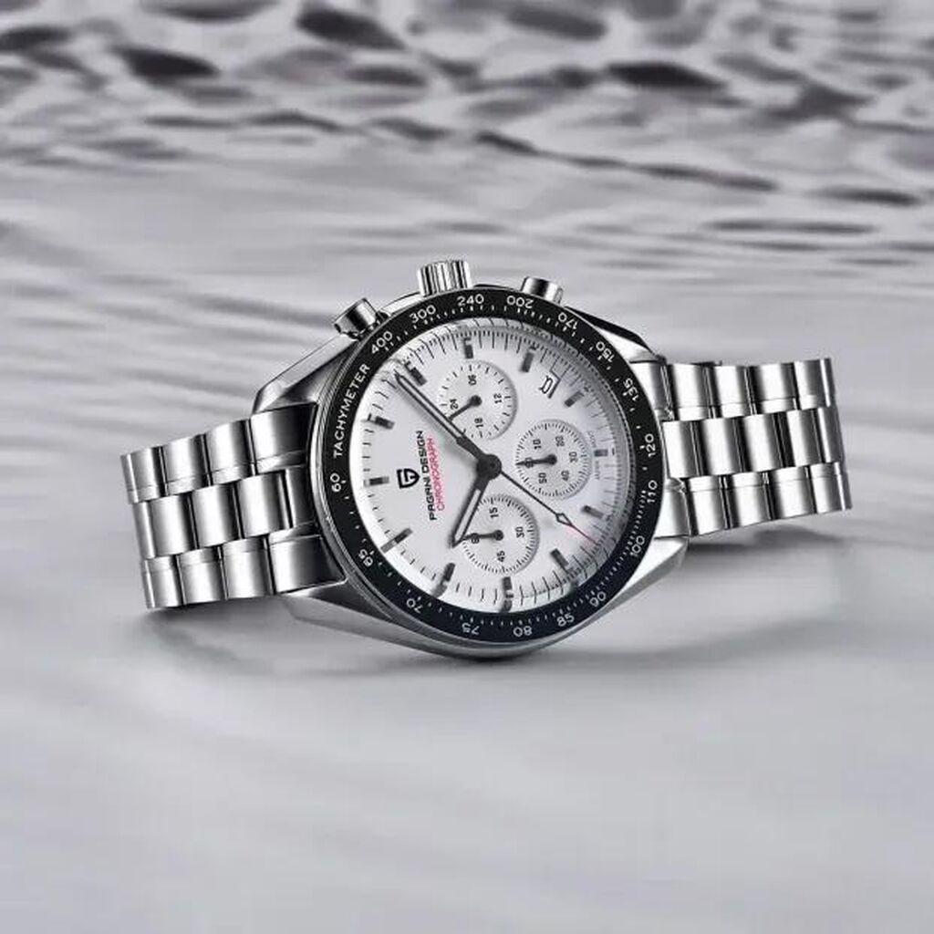 PAGANI DESIGN PD-1701 -40mm-Bela-Omega Speedmaster Moonwatch Potpuno