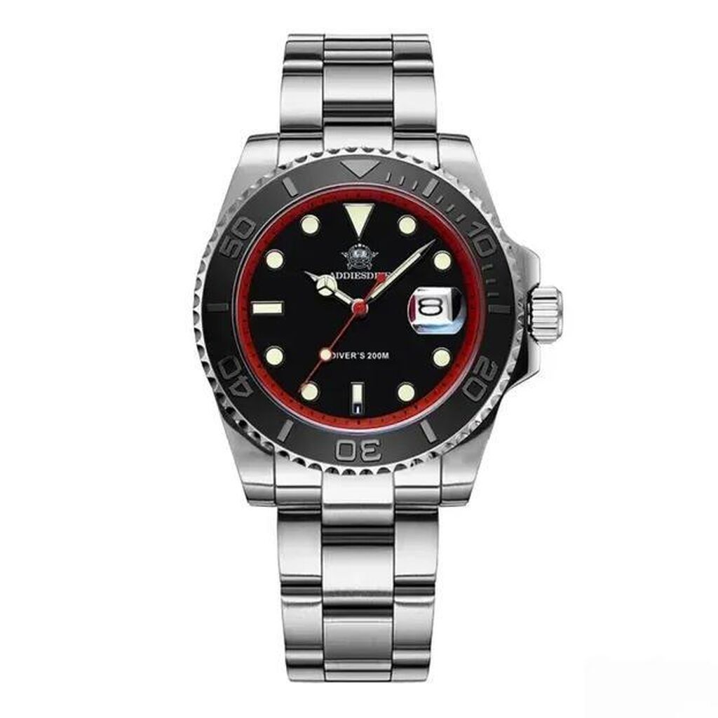 ADDIESDIVE AD2040- 41mm - Crna - Rolex YACHT-MASTER Homage Potpuno