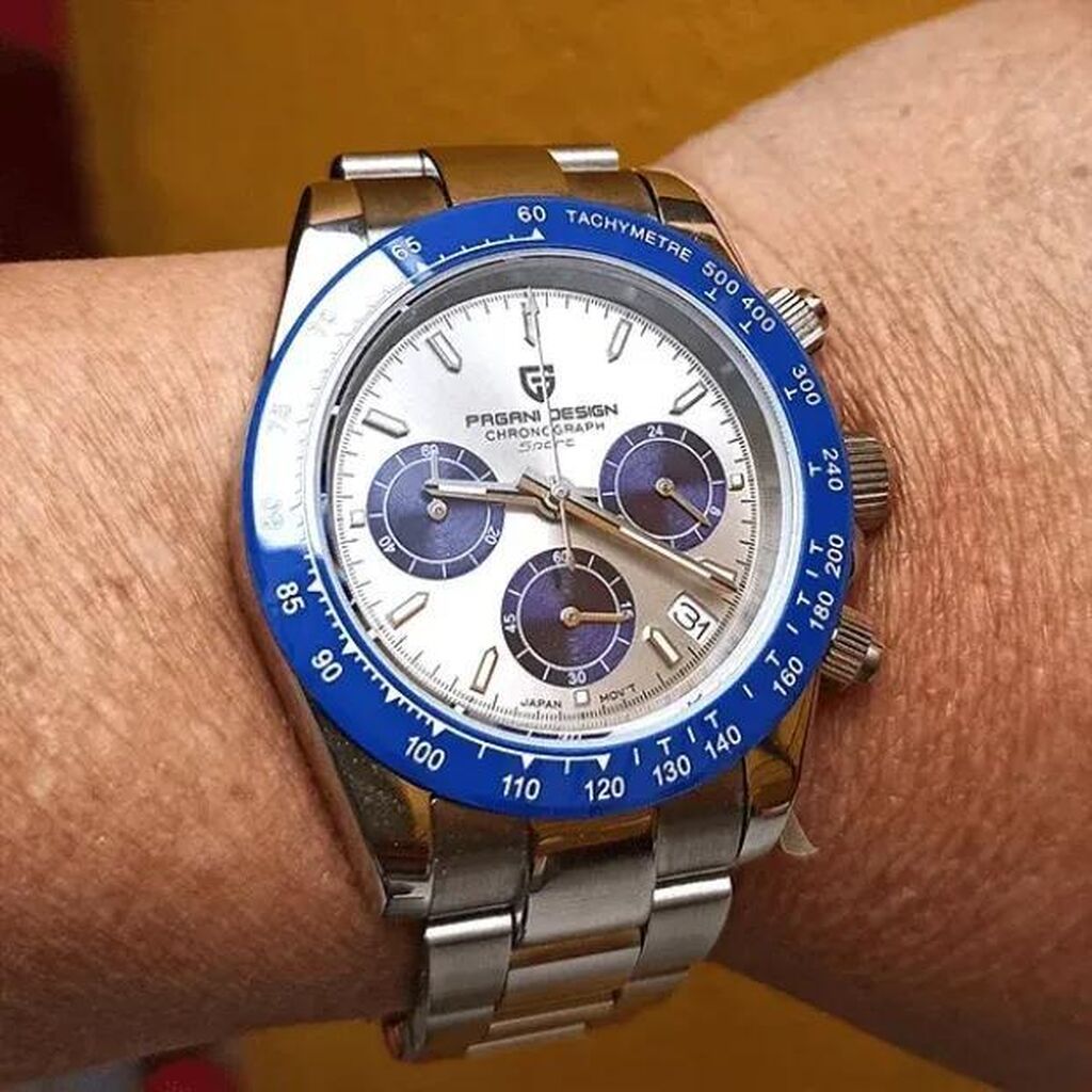 PAGANI DESIGN PD-1644 Sport - 40mm -Sivo\Plava-Rolex Daytona Potpuno