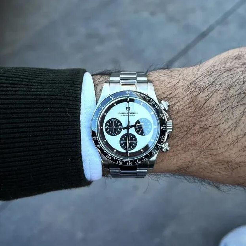 PAGANI DESIGN PD-1676 -40mm- Bela -Rolex Daytona Paul Newman Potpuno
