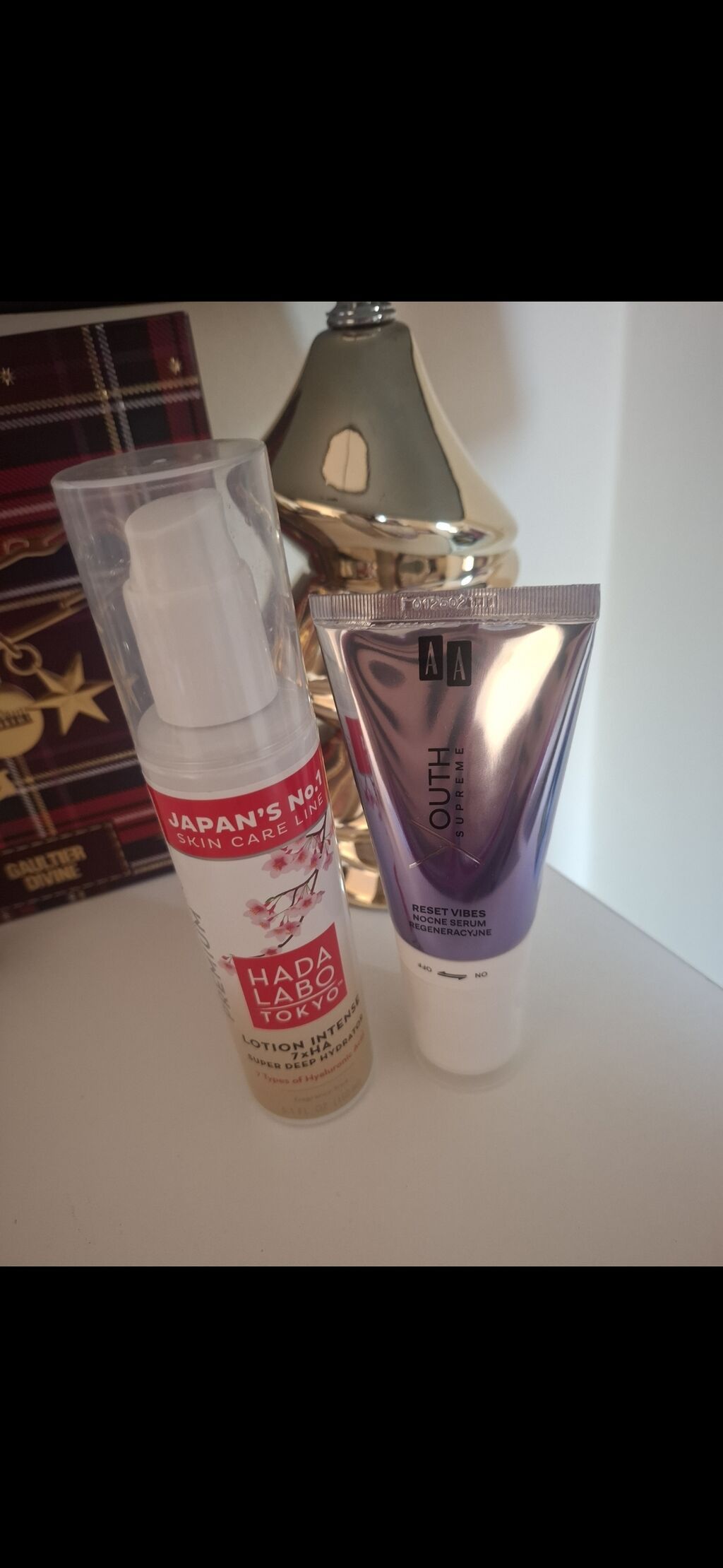 Set za noćnu negu lica – 2 proizvoda 1) Hada Labo Tokyo Lotion
