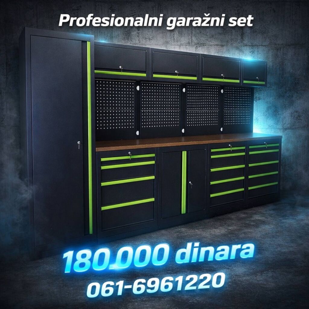 Profesionalni garažni set - Kompletan modularni sistem za