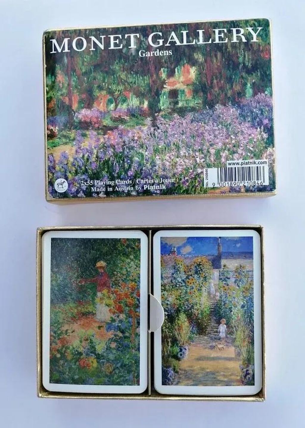 Piatnik Monet Gallery Garden Playing Cards. Dvostruki Špil karta