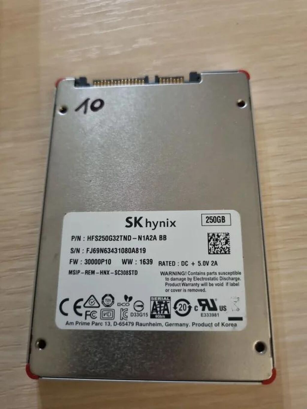 SSD Disk Hynix 256Gb. Ispravan, zdrav 100%