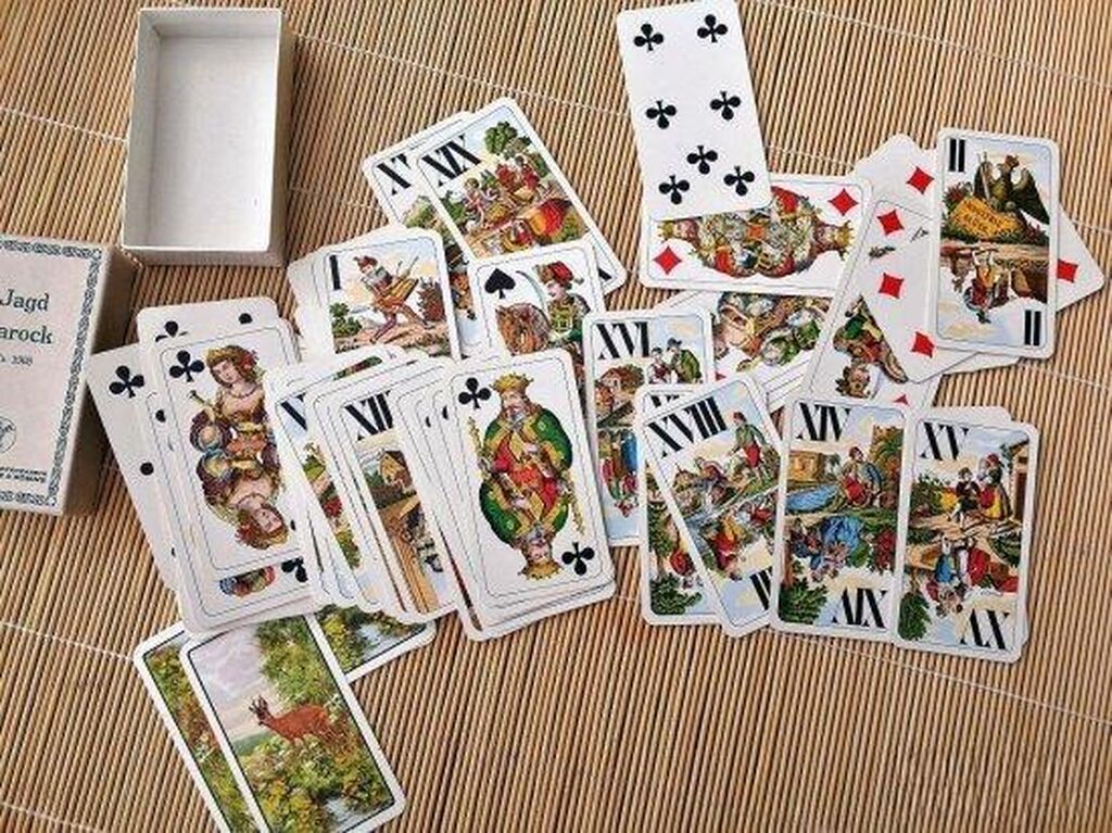 Lovači Tarot Jagd Tarock Piatnik ORIGINAL. Original Piatnik 1905 Jagd