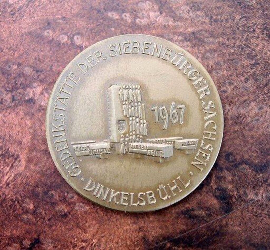 Medalja iz 1967. Gedenkstatte Siebenburger Dinkelsbuhl. 57 godine