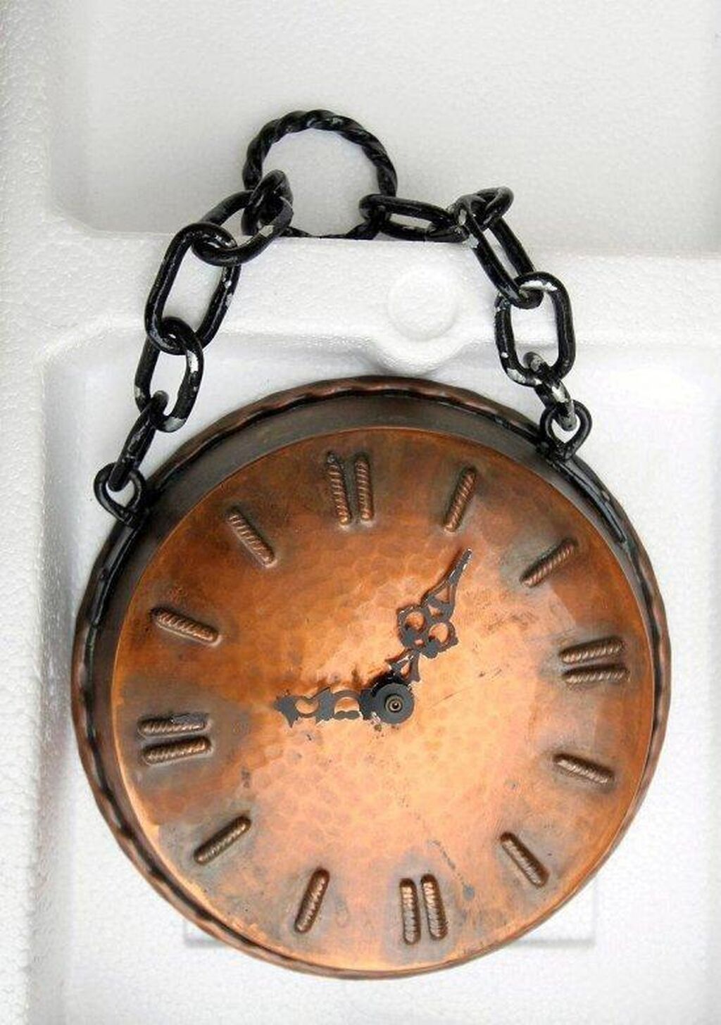 Vintage KIENZLE ART DECO masivni, bakarni zidni sat. Made in Germany