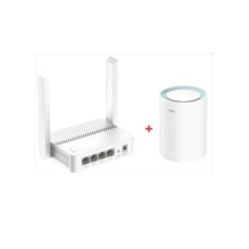 CUDY Cudy SET WR300 N300 Wi-Fi Router + M1300 1-pack AC1200 MESH