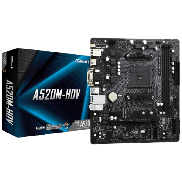 MB AM4 ASRock A520M-HDV 90-MXBE50-A0UAYZÂ Â Â