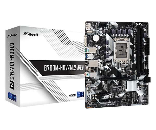 MB s1700 ASRock B760M-HDV/M.2 D4 90-MXBL40-A0UAYZ