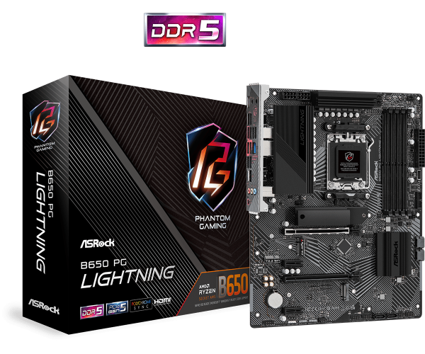 MB AM5 ASRock B650 PG LIGHTNING 90-MXBK20-A0UAYZ