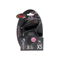 FLEXI Povodac za psa Classic XS Black - 3m