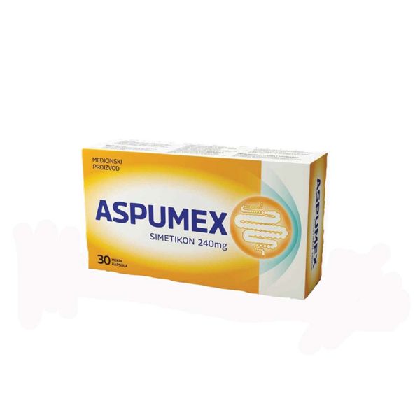 ASPUMEX SIMETIKON 240 MG, 30 MEKIH KAPSULA