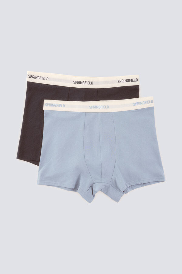 2er-Pack Strick-Baumwoll-Boxershorts