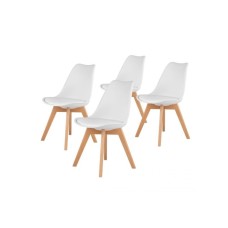 ModernHome Filipo Trpezarijske stolice set 4 kom Bela