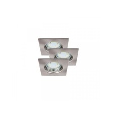 Dunjacom
RABALUX Set 3 kvadratne fiksne saten hrom rozetne