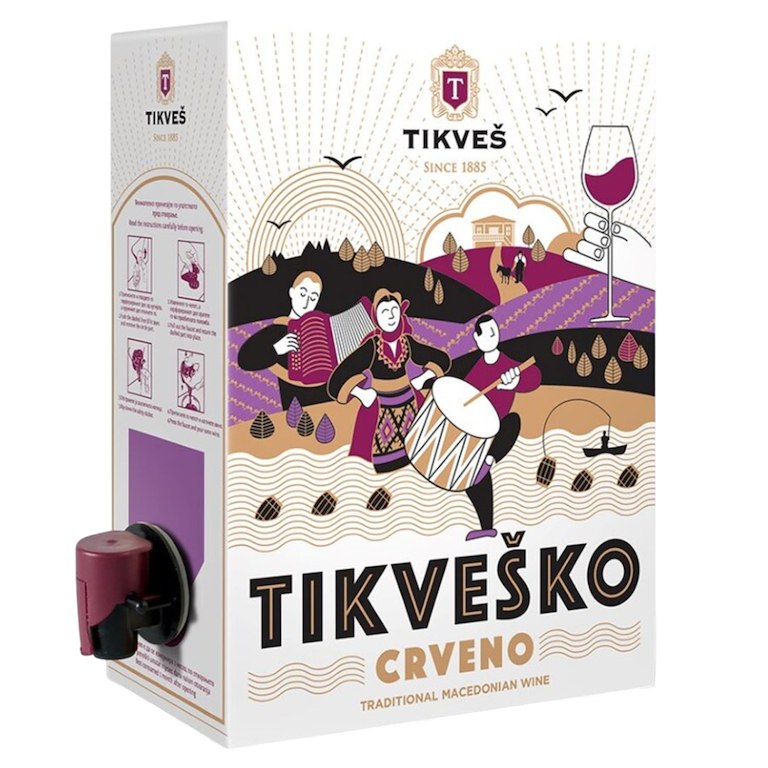 Tikveš Crveno Vino 3l