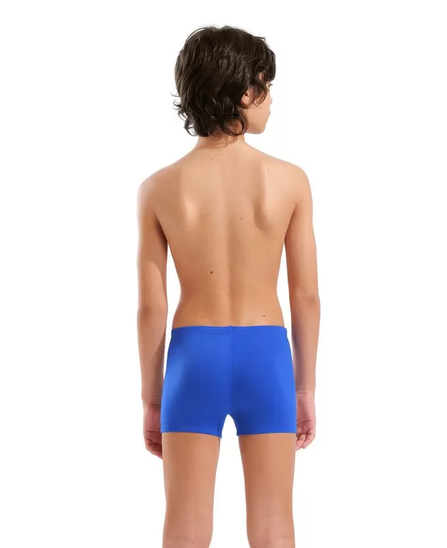 B ARENA BRIGHT SWIM SHORT NEON BLUE-YELLOW STAR