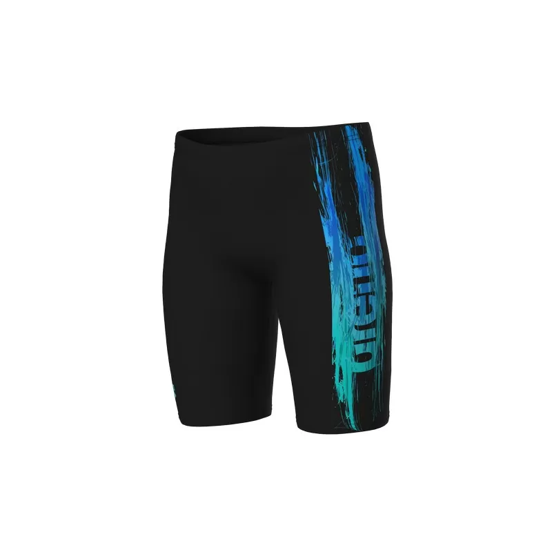 B ARENA PAINT SWIM JAMMER BLACK-BLACK