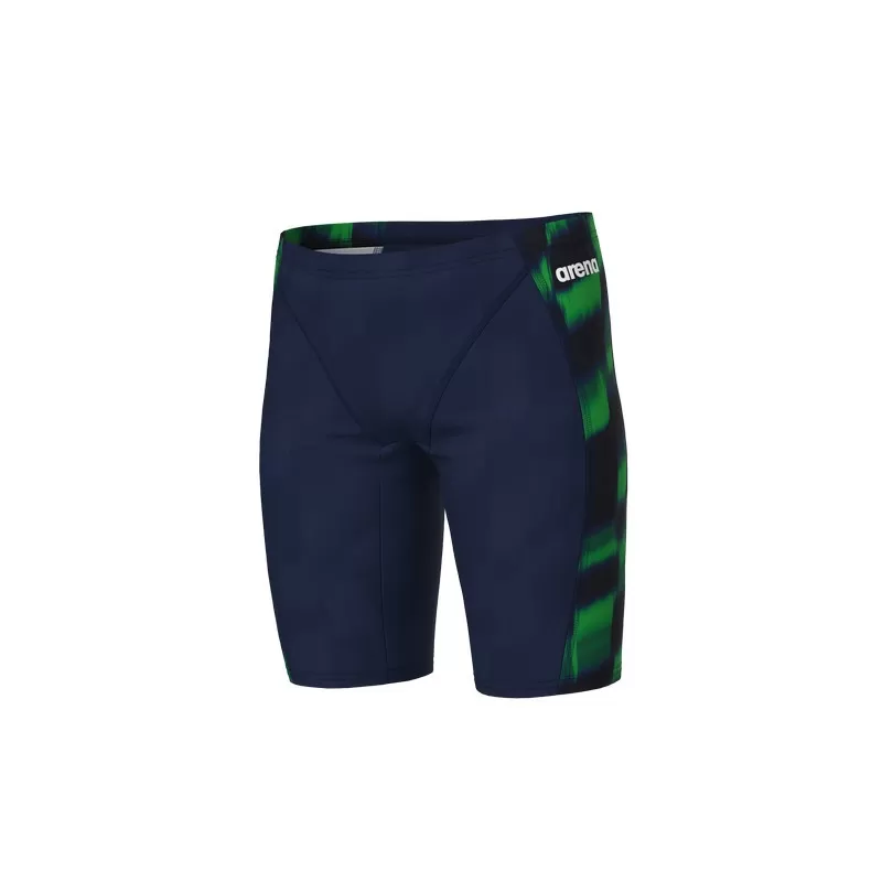 B ARENA WAVE SWIM JAMMER NAVY-TEAM BLUE GREEN