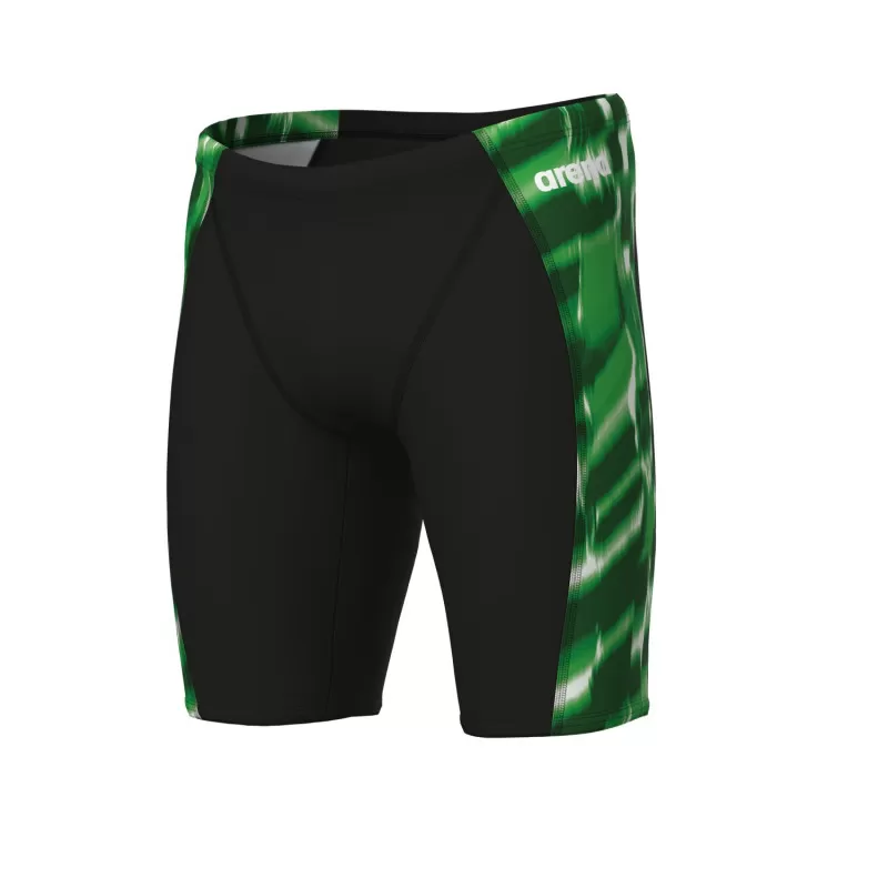 M ARENA WAVE SWIM JAMMER BLACK-TEAM GREEN