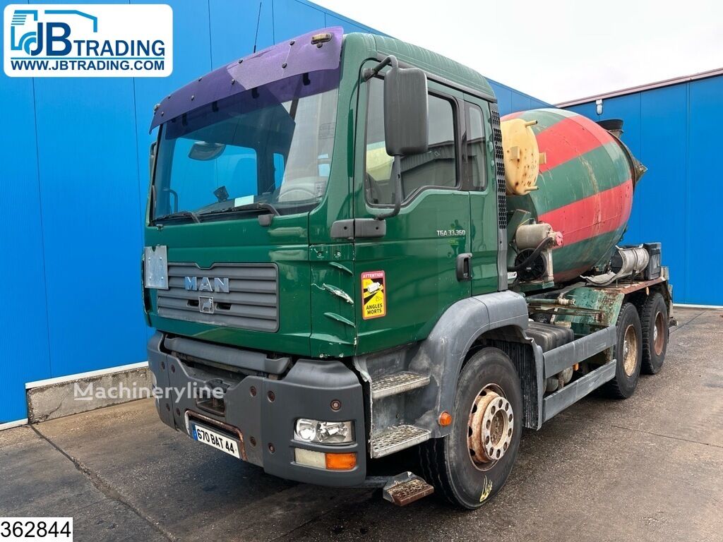 MAN TGA 33 360 6x4, Manual transmission, Leaf spring suspension kamion s mešalicom za beton