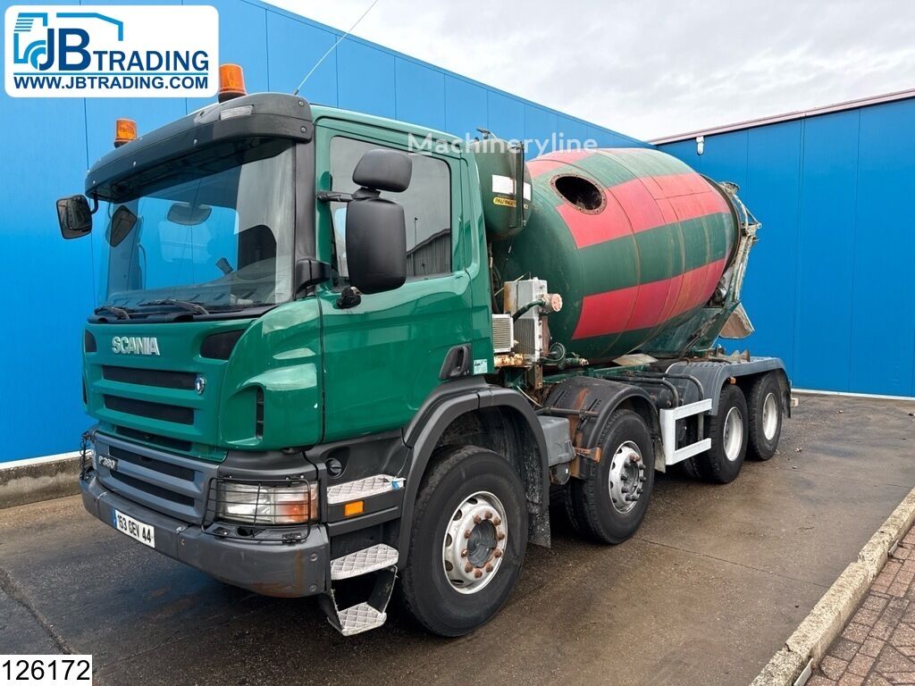 Scania P 380 8x4, EURO 4, CIFA, 9m3, Manual transmission kamion s mešalicom za beton