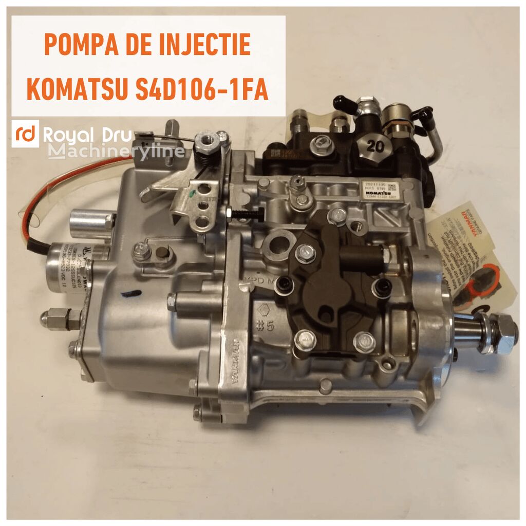 POMPA DE INJECTIE 20211105 pumpa visokog pritiska za Komatsu S4D106-1FA građevinske mašine