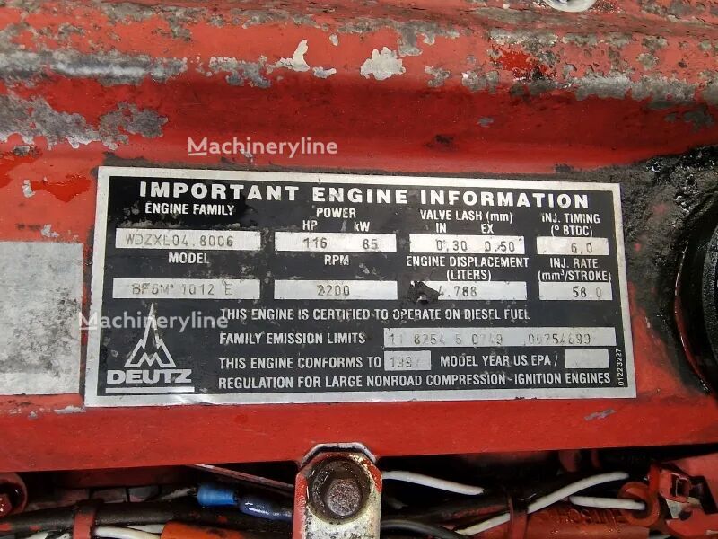 Complet motor za Deutz BF6M1012E građevinske mašine