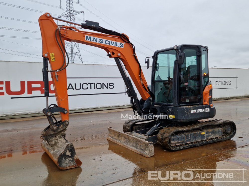 Prodaje se Doosan DX55R-7 mini bager na aukciji